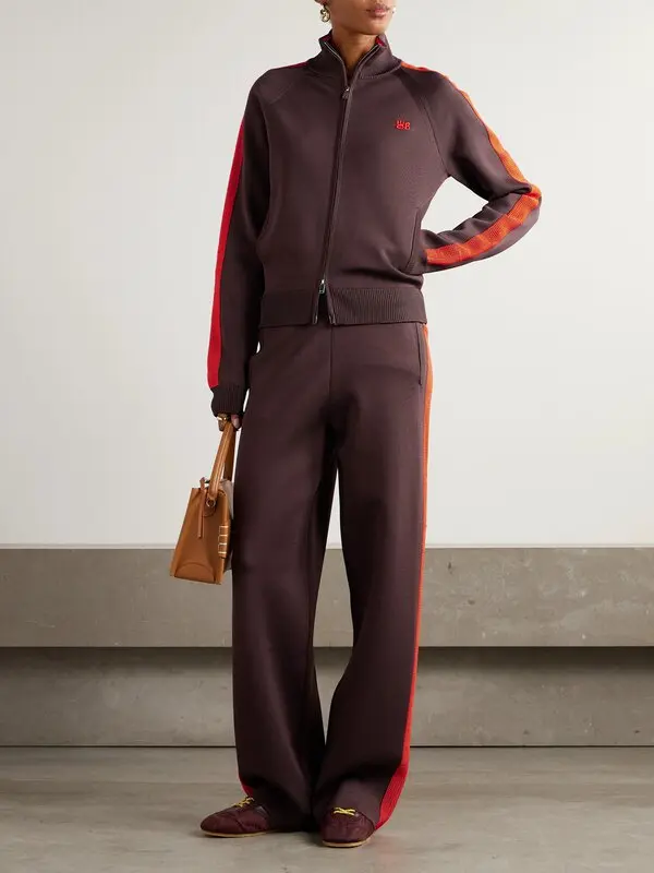 WALES BONNER Tide Striped Knitted Track Pants