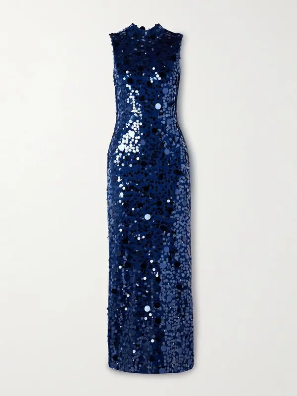 Carolina Herrera Paillette-embellished Knitted Gown