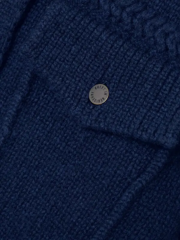 Guest In Residence Cashmere And Wool-blend Denim Jacket