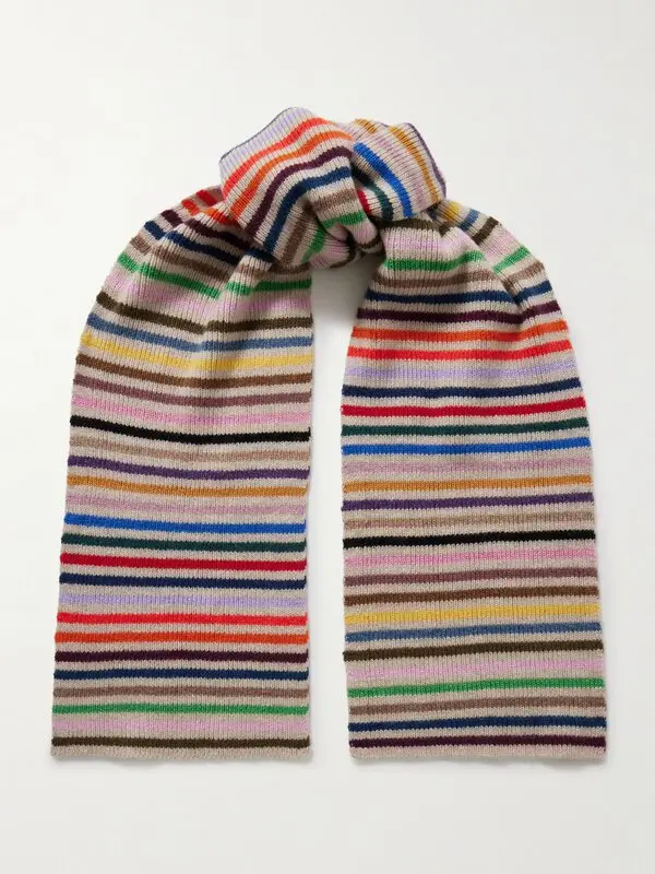 Suzie Kondi Soula Striped Cashmere Scarf - Multi