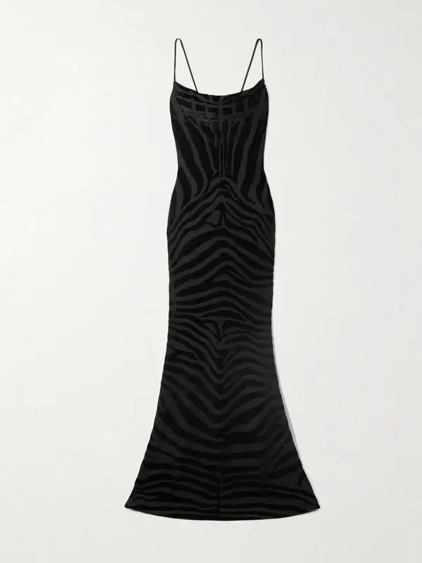 Balmain Devoré-velvet Gown