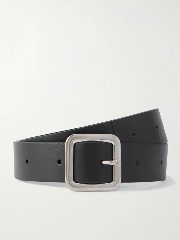 JIL SANDER Leather Belt - Black
