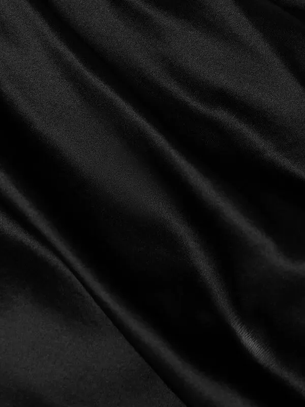 Staud Phare Draped Silk-blend Midi Dress