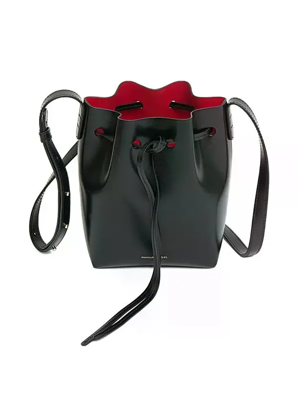 MANSUR GAVRIEL Mini Leather Bucket Bag - Black