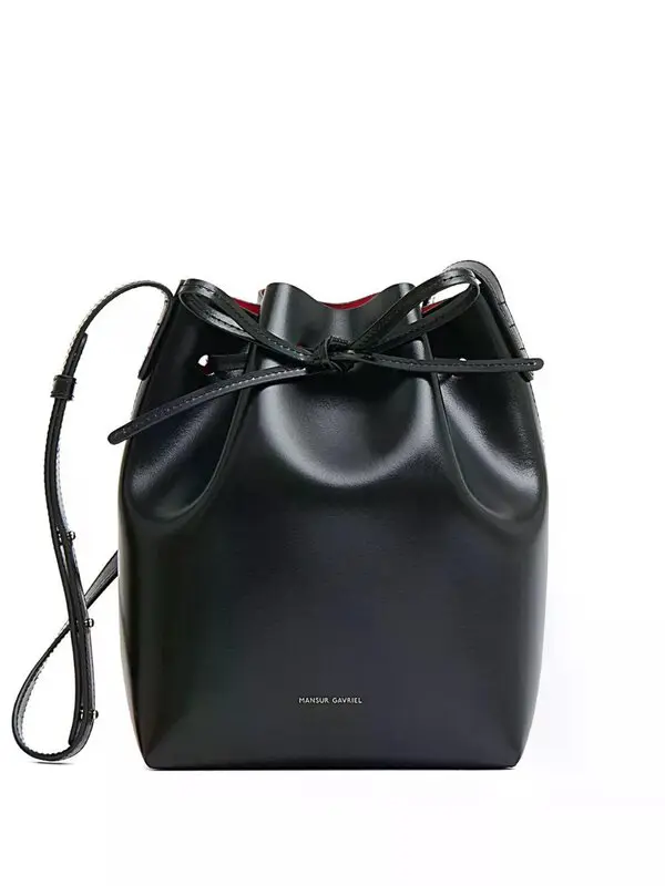 MANSUR GAVRIEL Mini Leather Bucket Bag - Black