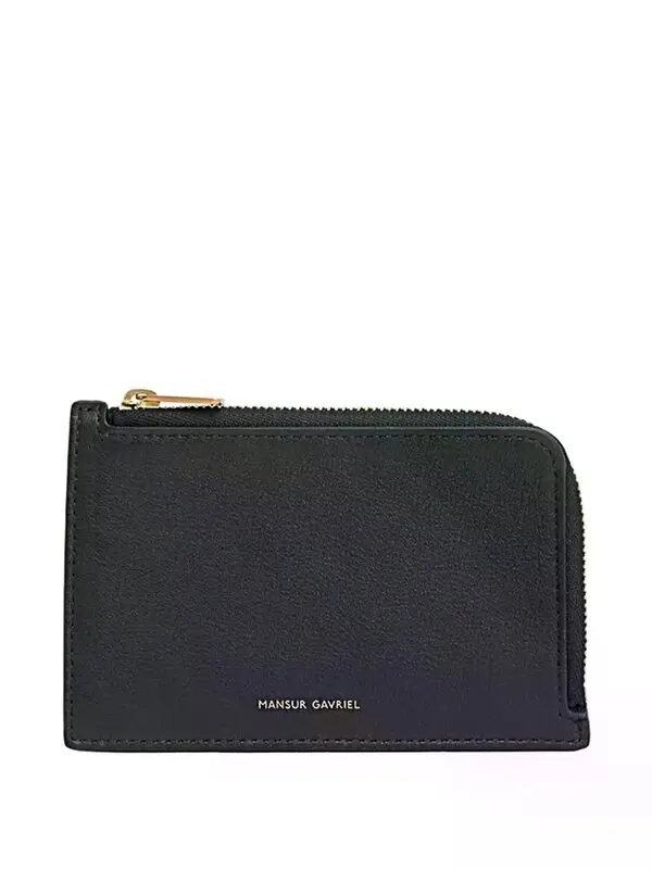 MANSUR GAVRIEL Logo-plaque Leather Wallet - Black
