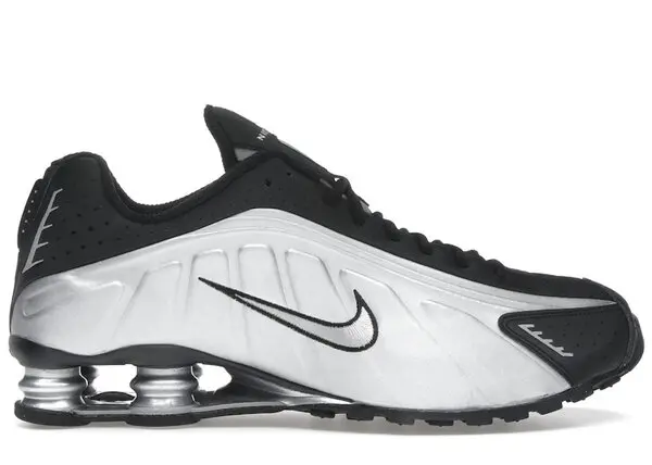 Nike Shox R4 Sneakers - Metallic Silver/black