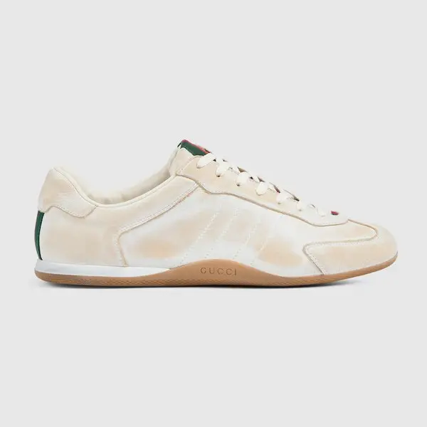 Gucci Shift Leather Sneaker - White
