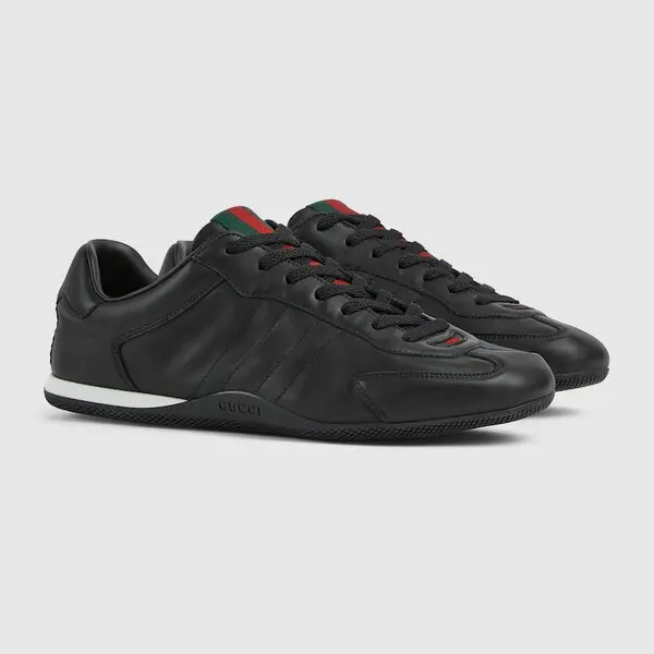 Gucci Shift Leather Sneaker - Black