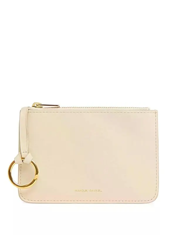 MANSUR GAVRIEL Ring-detail Leather Wallet - Neutrals