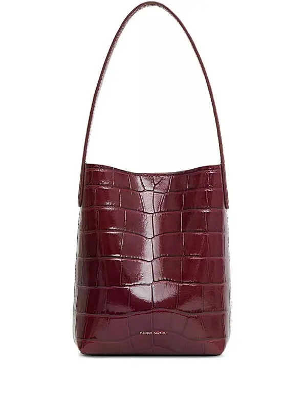 MANSUR GAVRIEL Mini Everyday Cabas Crocodile-embossed Tote