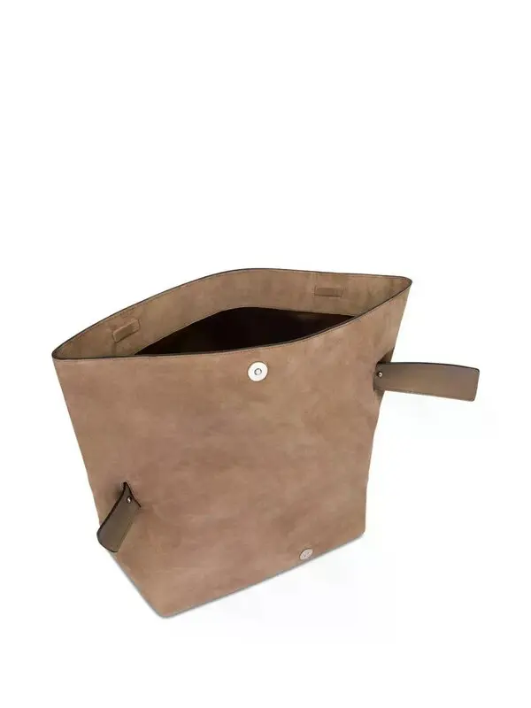 Alberta Ferretti Folded Suede Shoulder Bag