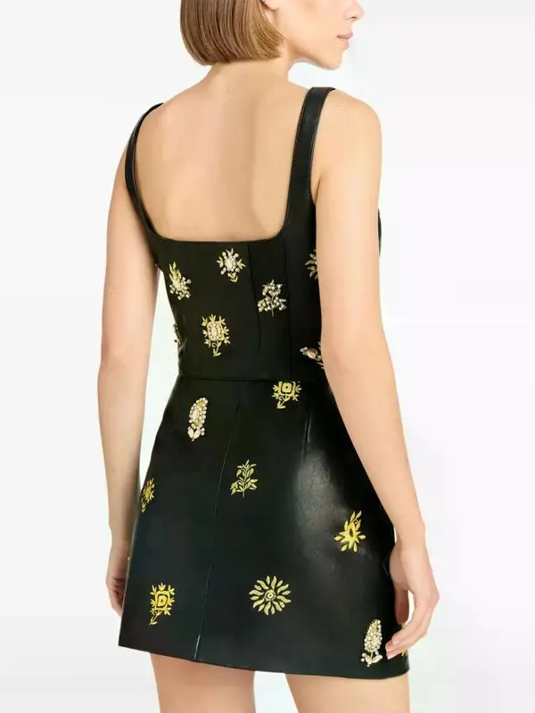 Cinq À Sept Embellished Leather Top