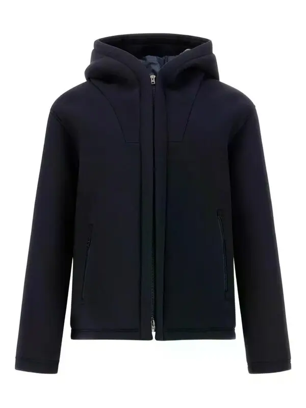 Herno Hooded Zip-front Jacket - Blue