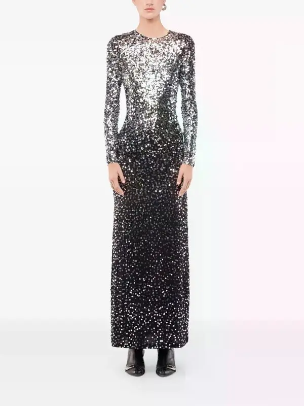 Rabanne Sequin Ombre-effect Maxi Dress