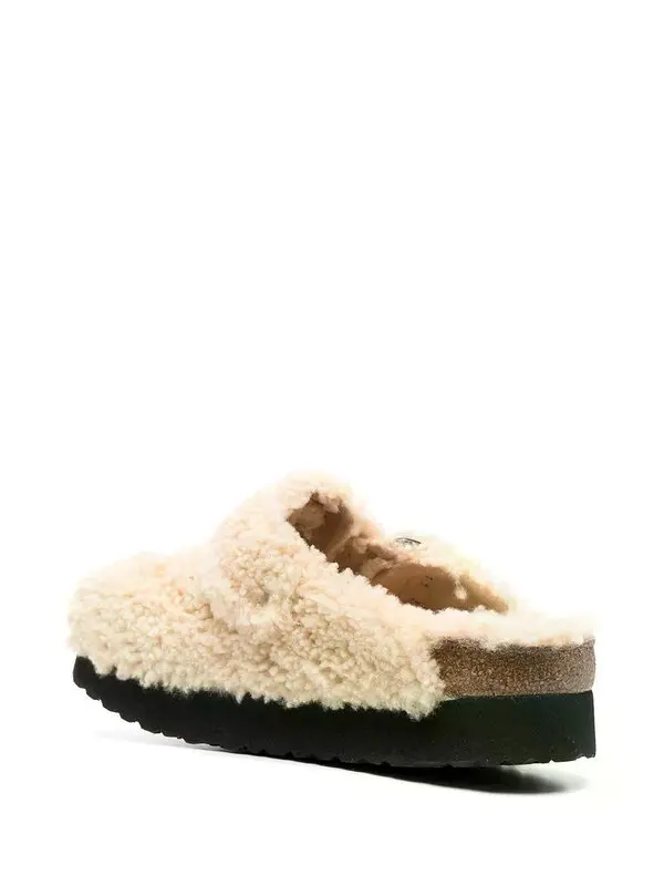 BIRKENSTOCK Boston Shearling Clogs - Neutrals