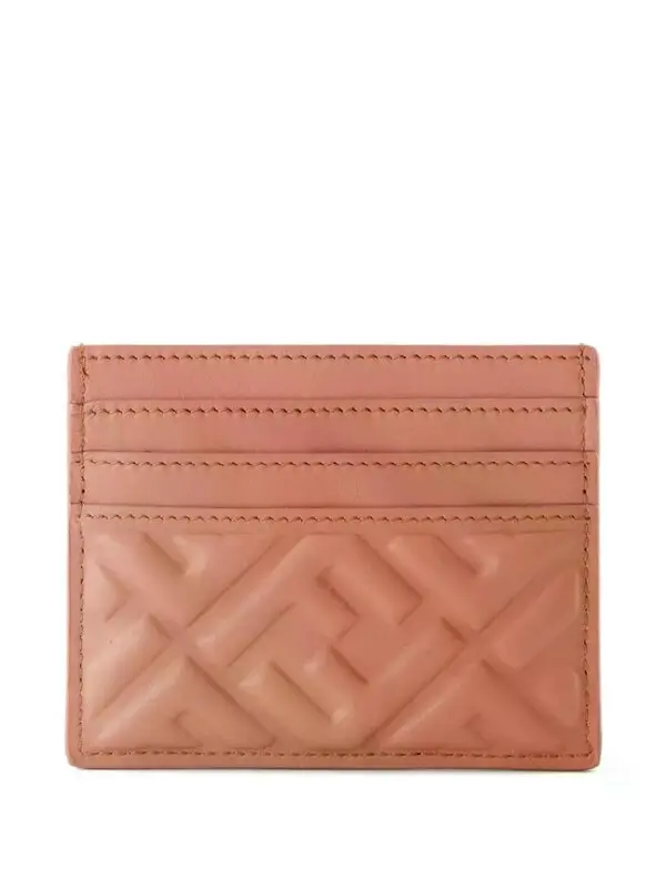 Fendi Monogrammed Cardholder - Pink