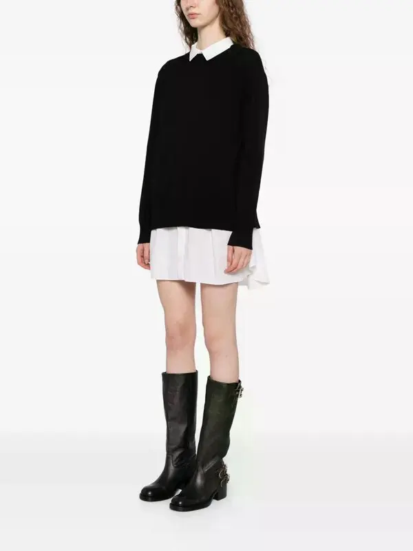 Sacai Classic Collar Shirt Dress