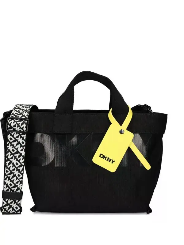 Dkny Logo-print Tote Bag - Black