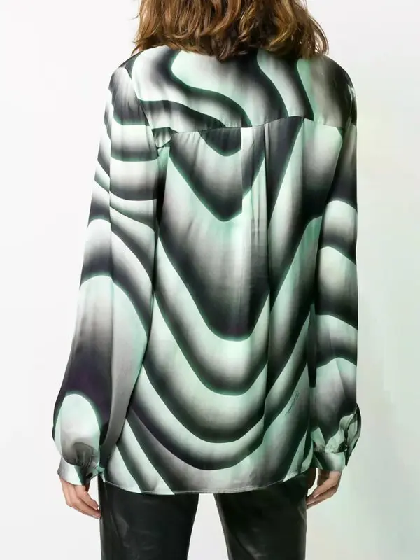 Just Cavalli Illusional Print Long Sleeve Shirt