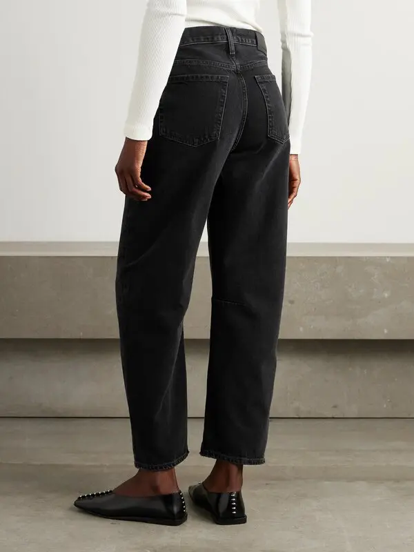 Citizens Of Humanity Miro Mid-rise Barrel-leg Jeans - Black