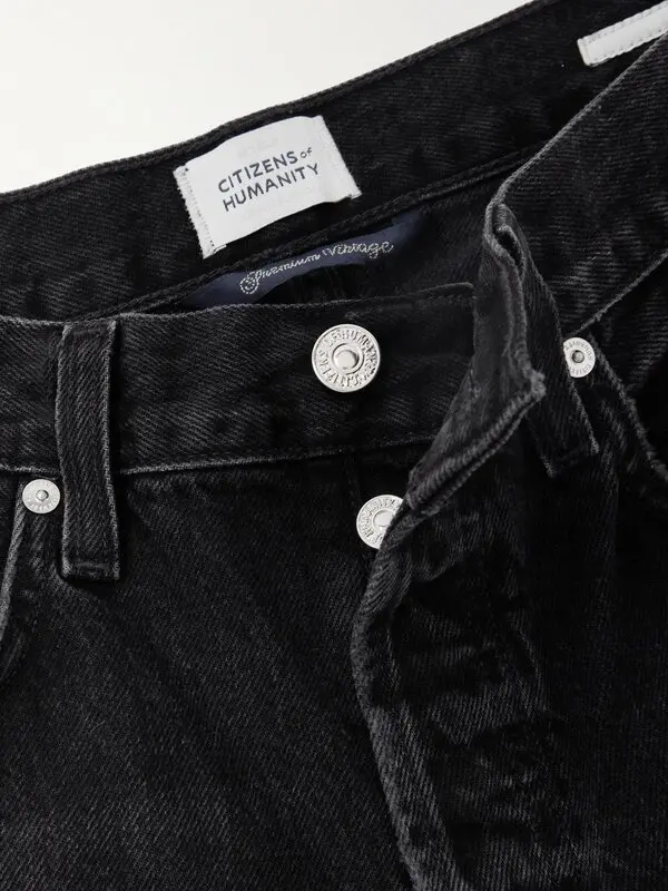 Citizens Of Humanity Miro Mid-rise Barrel-leg Jeans - Black