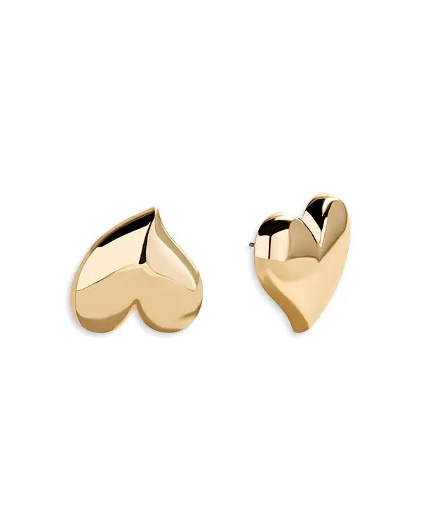 Baublebar Mallory Chunky Heart Earrings - Gold