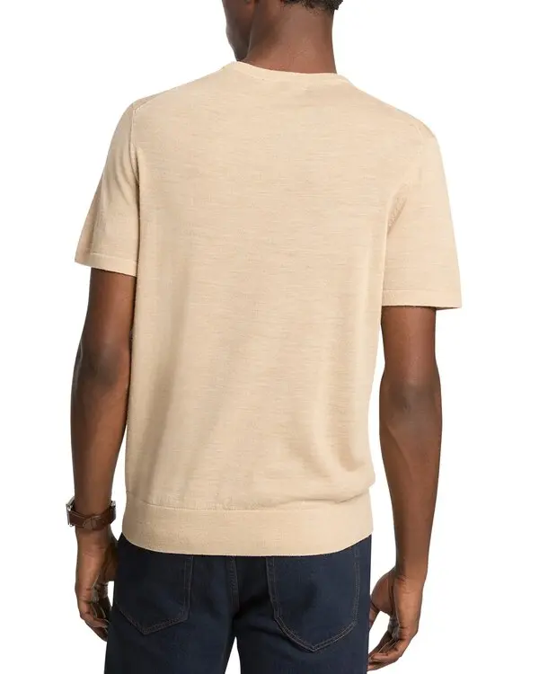 Michael Kors Merino Wool Crewneck Tee - Khaki Melange