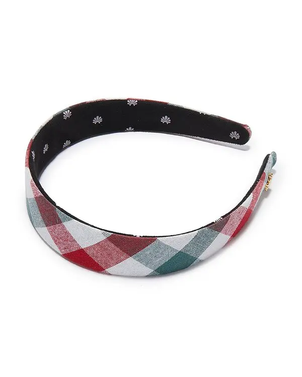 Lele Sadoughi Bessette Gingham Headband - Christmas
