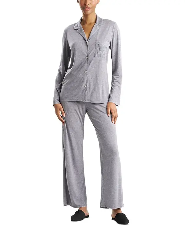 Natori Shangri La Pajama Set - Ht. Grey