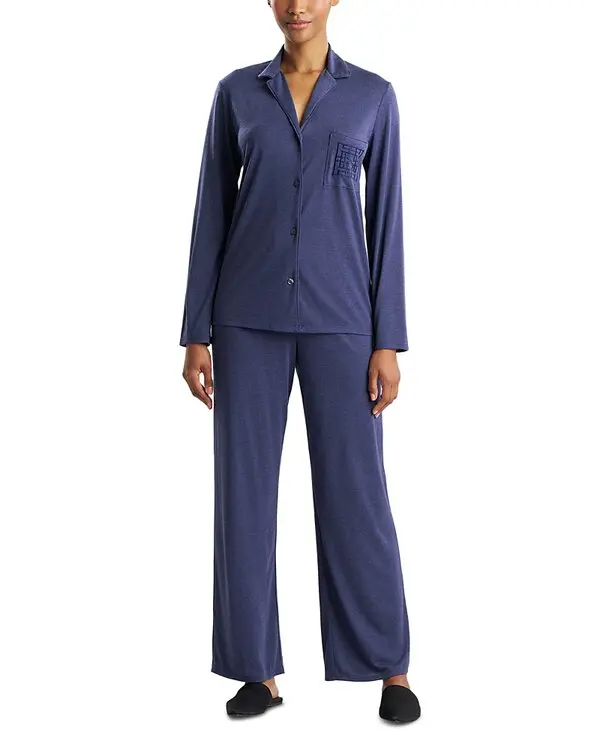 Natori Shangri La Pajama Set - Ht. Night Blue