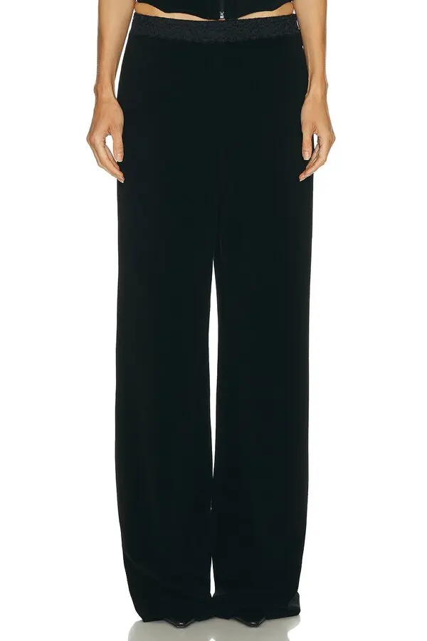 Balenciaga Lace Pyjama Pant - Black