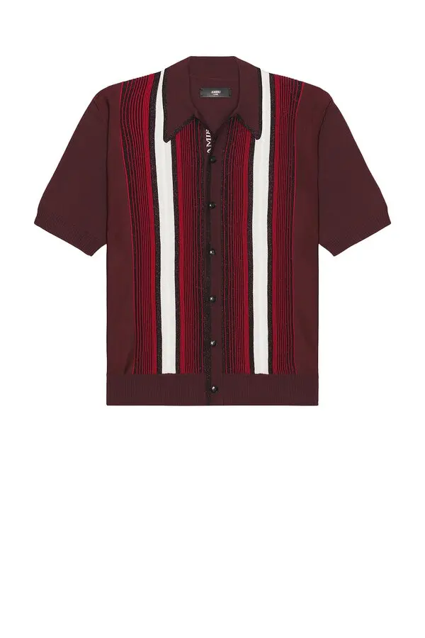 Amiri Embellished Striped Shirt