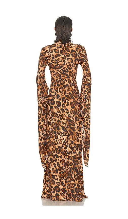 Helsa The Rosalind Dress - Leopard