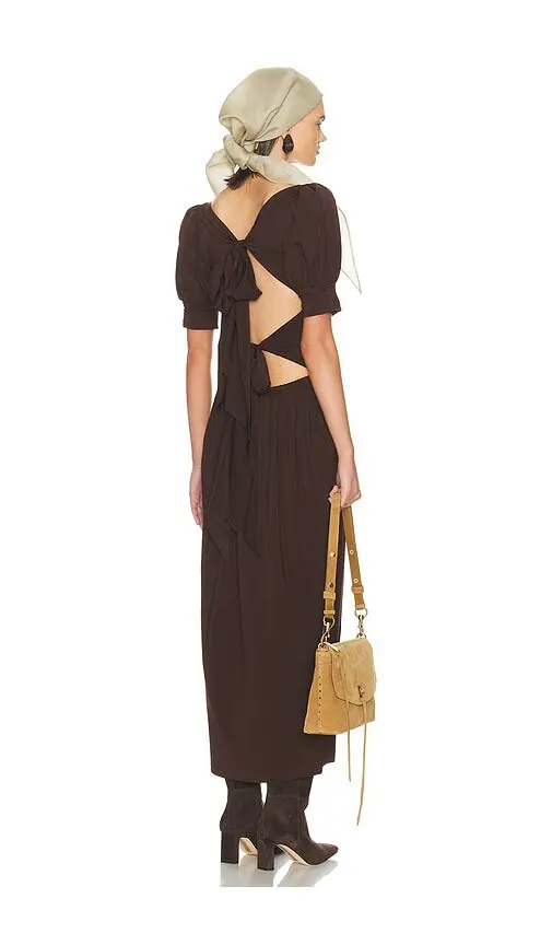 HELSA The Simone Tie Back Jersey Dress
