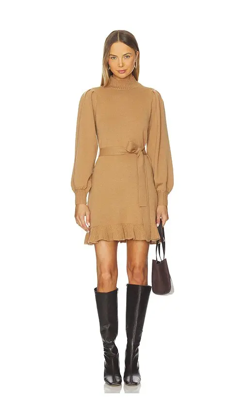 long sleeve rib knit dress Tea N Rose Ribbed Knit Sweater Dress main image 0