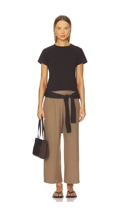LESET The Margo Tee - Chocolate