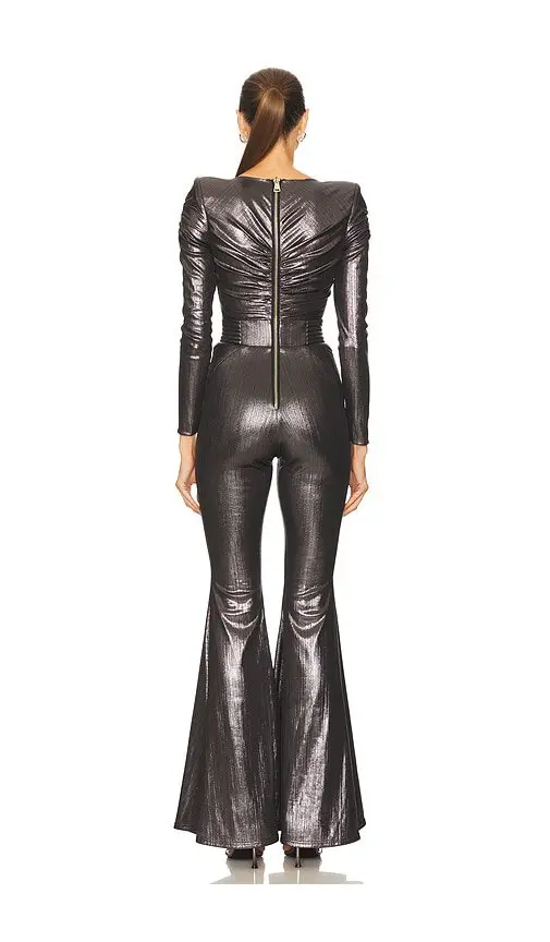 ZHIVAGO Bloom Metallic Jumpsuit