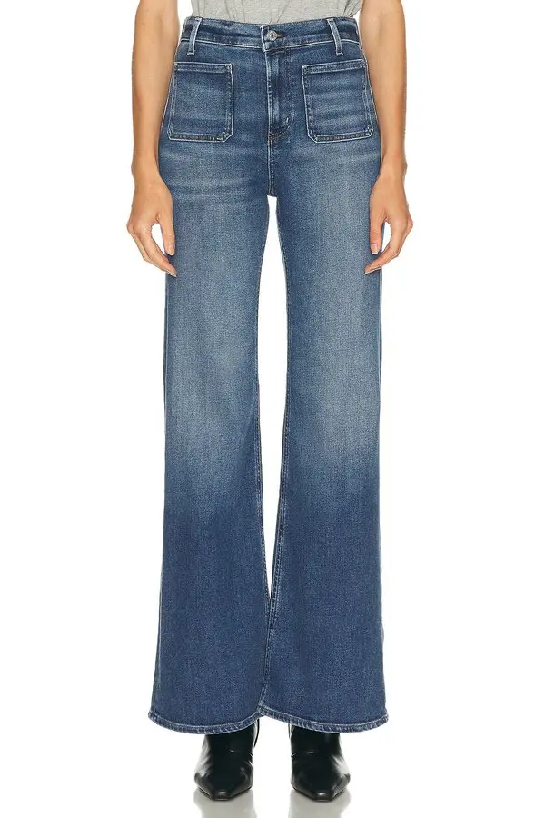 Citizens Of Humanity Kimberly Patch Pocket Flare Jeans - Abalone