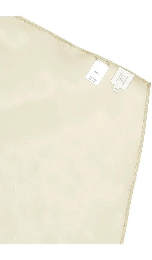 HELSA Silk Gazar Head Scarf In Taupe - Stone
