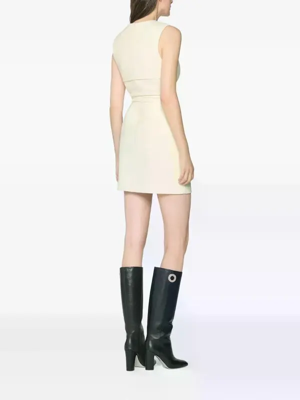 GENNY Cut-out Cross-front Mini Dress