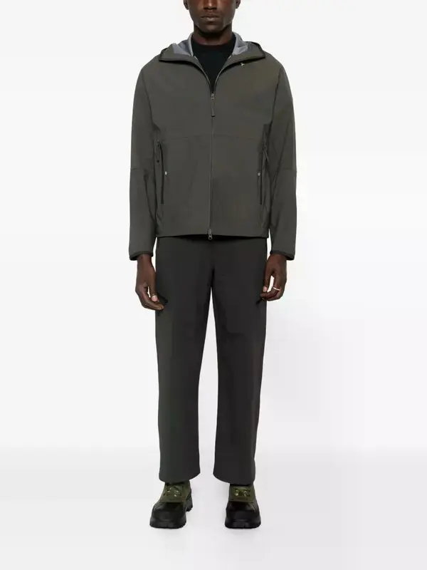 Stone Island Hooded Zip-front Jacket