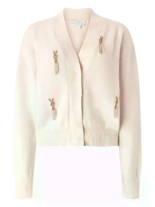 GENNY Tassel-embellished Cardigan - Pink
