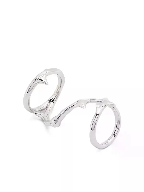 SHAUN LEANE Rose Thorn Hinged Ring - Silver