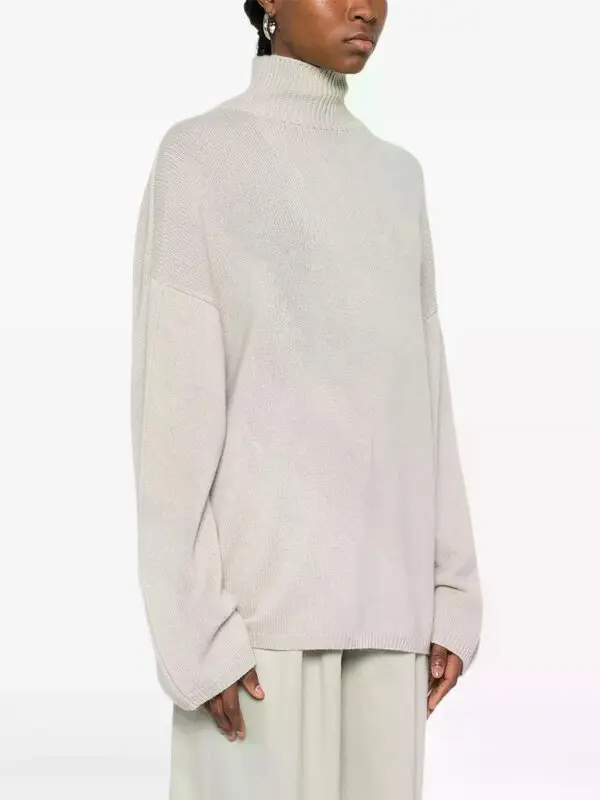 ALLUDE Roll-neck Sweater - Neutrals