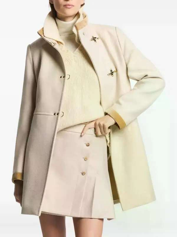FAY Long-sleeved Coat - Neutrals