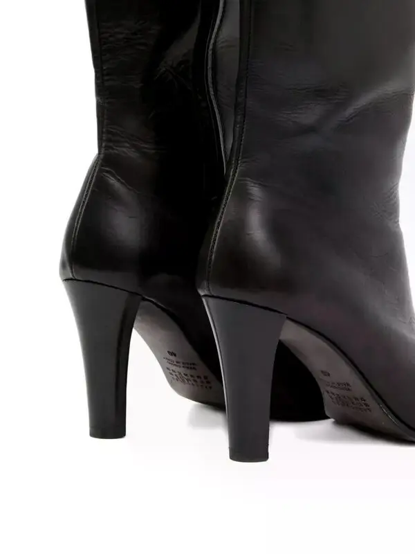 MAISON MARGIELA Leather Knee-high Boots - Black
