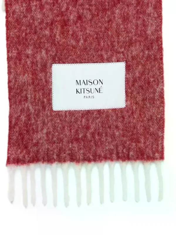 Maison Kitsuné Striped Scarf - Neutrals