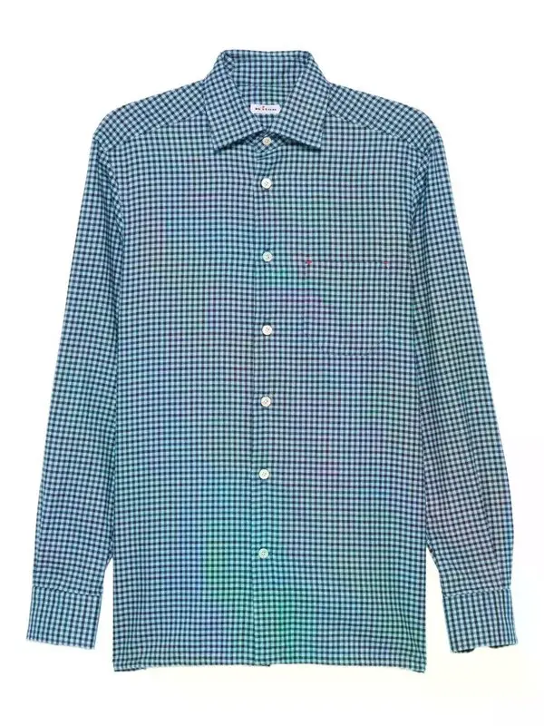 Kiton Long-sleeve Checked Shirt