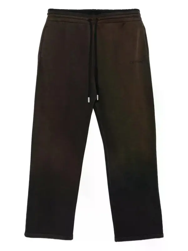 Off-White Ombré-effect Drawstring-waist Pants - Brown